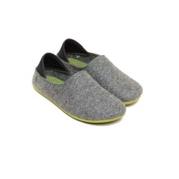 Gottstein Hausschuh Wool Slip-On in grey/green | Gr.: 38
