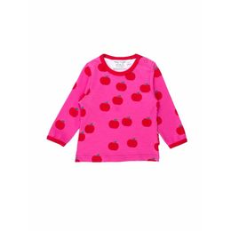 Toby tiger Langarmshirt mit Apfel Print in rosa | Gr.: 86
