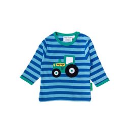 Toby tiger Langarmshirt mit Traktor Applikation in blau | Gr.: 80