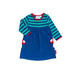 Toby tiger Kleid mit Blumen Muster und Pilz Applikation in blau | Gr.: 98