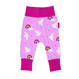 Toby tiger Hose mit Tauben Print in rosa | Gr.: 56