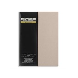 Traumschloss Premium Edel-Jersey Spannbettlaken in stein | Gr.: 140-160 x 200-220 cm