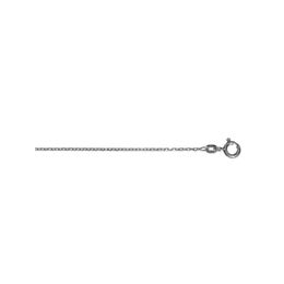 ONE ELEMENT Halskette Rundankerkette aus 333 Wei&szlig;gold &Oslash; 1,30 mm in silber | Gr.: 45 cm
