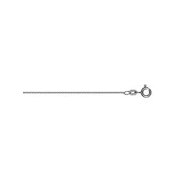 ONE ELEMENT Halskette Rundankerkette aus 333 Wei&szlig;gold &Oslash; 1,10 mm in silber | Gr.: 50 cm