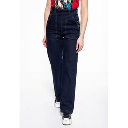 Queen Kerosin Marlene Fit Jeans in Denim | Gr.: W26/L32
