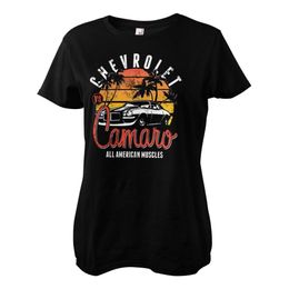 Camaro Shirt "Chevrolet Sunset Girly Tee" in Schwarz | Gr.: L