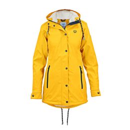 MADSea Regenmantel mit Teddyfleece in gelb | Gr.: 46