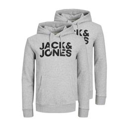 Jack & Jones Jack & Jones Sweatshirt / Hoodie Corp in Light Grey Melange | Gr.: M