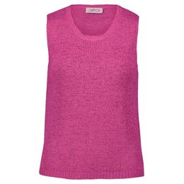 Cartoon Strick-Top mit Rundhalsausschnitt in Magenta Haze | Gr.: 42