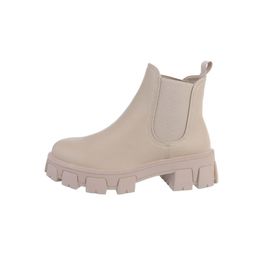 Ital-Design Stiefelette in Beige | Gr.: 41