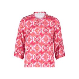 Cartoon Casual-Bluse mit R&uuml;schen in Red/Ros&egrave; | Gr.: 36