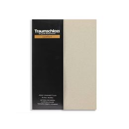 Traumschloss Comfort Jersey Spannbettlaken in kiesel | Gr.: 180-200 x 200 cm