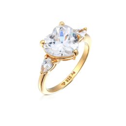 Elli Ring 925 Sterling Silber in Gold | Gr.: 52