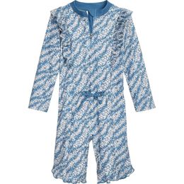 Playshoes Kinder Badeeinteiler "Uv-Schutz Einteiler Bl&uuml;mchen 1/1 Arm" in Lila | Gr.: 62