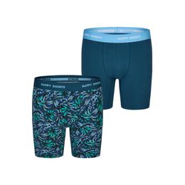 Happy Shorts 2er-Set: Boxershorts in Dunkelblau | Gr.: L