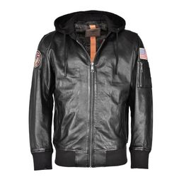 Top Gun Lederjacke TG20212111 in schwarz | Gr.: XXL