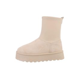Ital-Design Stiefelette in Beige | Gr.: 39
