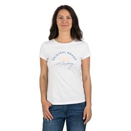 Mustang T-Shirt Alexia C Logo in Wei&szlig; | Gr.: XXL