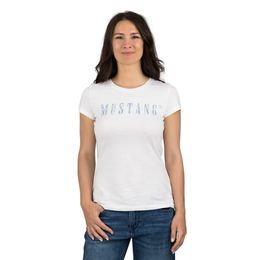 Mustang T-Shirt Alexia C Logo in Wei&szlig; | Gr.: XXL