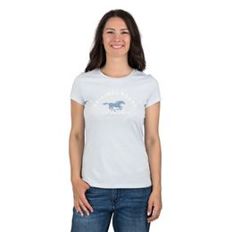 Mustang T-Shirt Alexia C Logo in Blau | Gr.: S