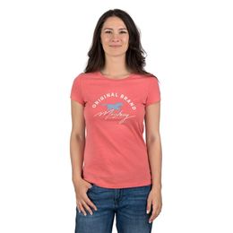 Mustang T-Shirt Alexia C Logo in Rot | Gr.: L