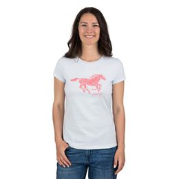 Mustang T-Shirt Alexia C Logo in Blau | Gr.: XXL