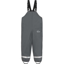 Normani Outdoor Sports Baby Regenhose mit Hosentr&auml;gern in Grau | Gr.: 80