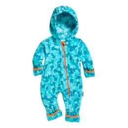 Playshoes Fleece-Overall Pfeile Camouflage in Petrol | Gr.: 92