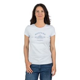 Mustang T-Shirt Alexia C Logo in Blau | Gr.: XXL