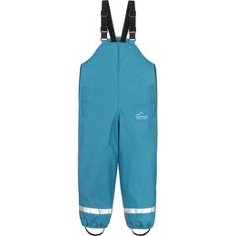 Normani Outdoor Sports Baby Regenhose mit Hosentr&auml;gern in Hellblau | Gr.: 80