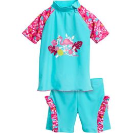 Playshoes UV-Schutz Bade-Set Flamingo in Türkis | Gr.: 122/128