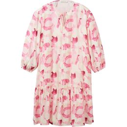 Tom Tailor Kleid in Pink/ Creme | Gr.: 38