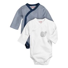 Schnizler Wickel-Body 1/1-Arm 2er Pack Wal in Marine | Gr.: 62
