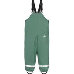 Normani Outdoor Sports Baby Regenhose mit Hosentr&auml;gern in Dunkelgr&uuml;n | Gr.: 98