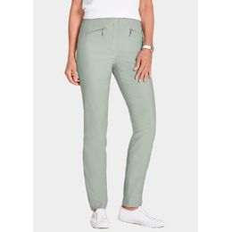 GOLDNER Schlupfhose LOUISA mit Steppn&auml;hten in baummoos | Gr.: 38