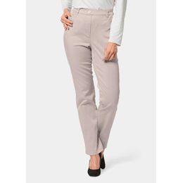 GOLDNER Leichte Baumwollschlupfhose MARTHA in kitt | Gr.: 44