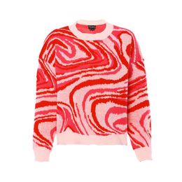 FENIA Damen Sweater in ROT WEISS | Gr.: XL/XXL