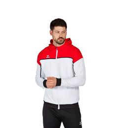Herren Change By Erima Trainingsjacke mit Kapuze in wei&szlig;/rot/schwarz | Gr.: XL