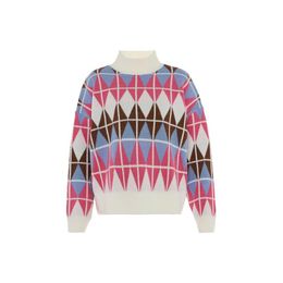 FENIA Damen Sweater in WOLLWEISS MEHRFARBIG | Gr.: M/L