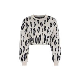 FENIA Damen Sweater in BEIGE LEO | Gr.: XL/XXL