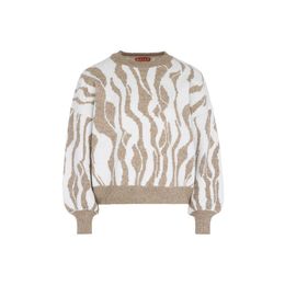 NALLY Damen Sweater in TAUPE WEISS | Gr.: XL/XXL