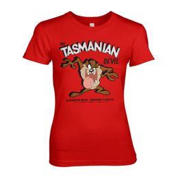 Looney Tunes Shirt "The Tasmanian Devil Girly Tee" in Rot | Gr.: XL