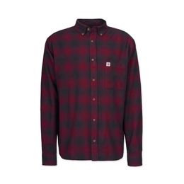 HONESTY RULES Shirt " Flannel Check " in bordeaux | Gr.: M