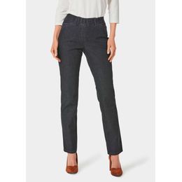 GOLDNER Baumwollhose mit Rundumdehnbund in schwarz | Gr.: 38
