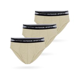 Normani Outdoor Sports 3er Pack Herren Merino Slip in Wollwei&szlig; | Gr.: XL