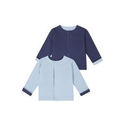 Noppies Strickjacke Nowra - Reversible in Blue Fog | Gr.: 74