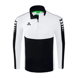 Erima Unisex Erwachsene, Erwachsene Six Wings Trainingstop in schwarz/weiss | Gr.: XL