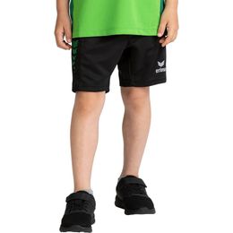 Erima Kinder Six Wings Shorts in schwarz/smaragd | Gr.: 128