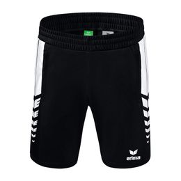 Erima Kinder Six Wings Shorts in schwarz/weiss | Gr.: 164