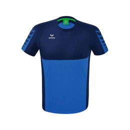 Erima Kinder Six Wings T-Shirt in new royal/new navy | Gr.: 140